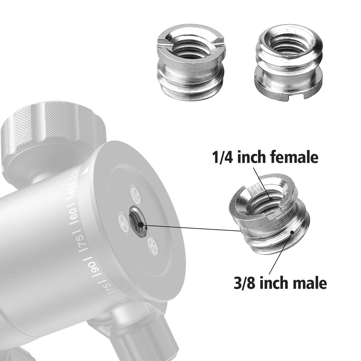 22 Pcs Camera Screw Adapters - 1/4 and 3/8 | Grip Support Store